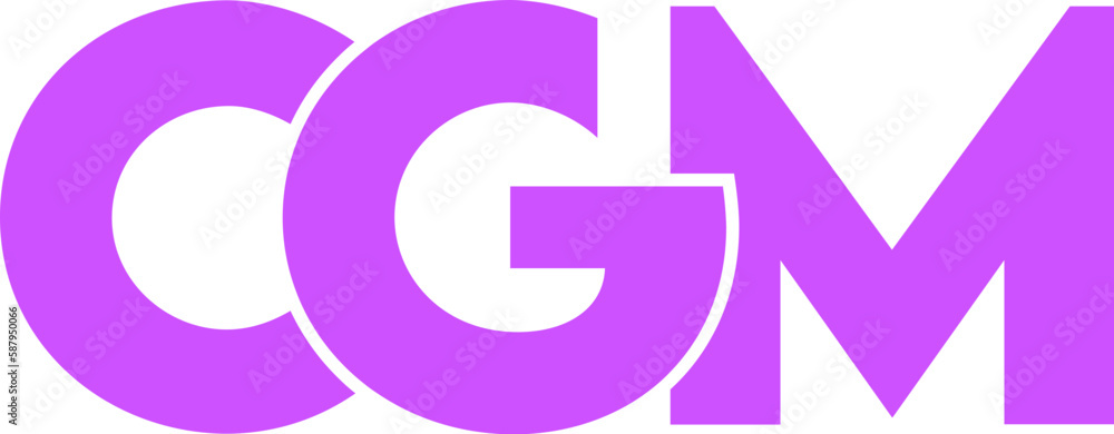 Letter CGM logo design on transparent background, CGM letter logo Stock ...