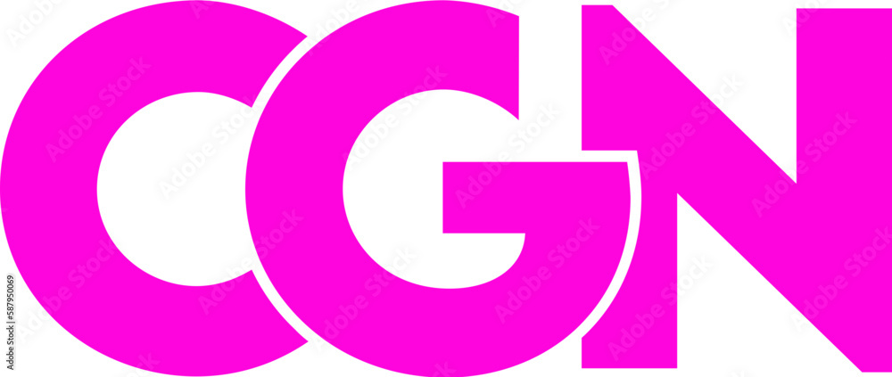 Letter CGN logo design on transparent background, CGN letter logo Stock ...