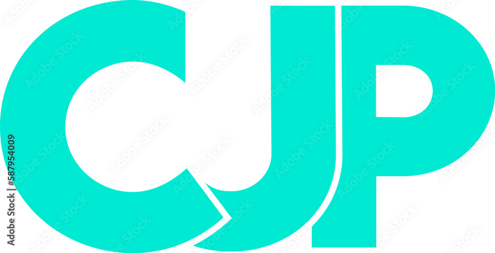 Letter CJP logo design on transparent background, CJP letter logo Stock ...