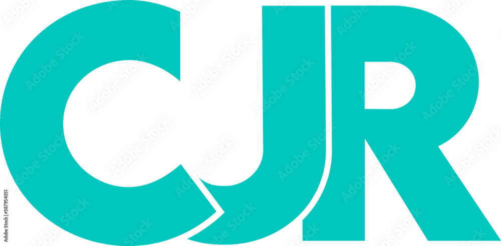 Letter CJR logo design on transparent background, CJR letter logo Stock ...