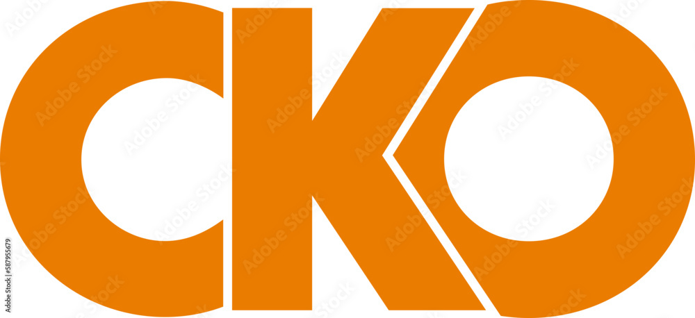 Letter CKO logo design on transparent background, CKOletter logo Stock ...