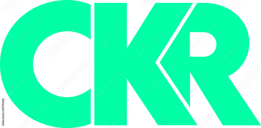 Letter CKR logo design on transparent background, CKR letter logo Stock ...