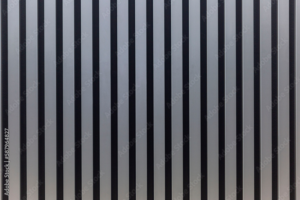 Slatted grey wooden wall panel. Modern ideas for decor and interior ...