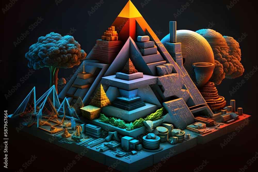 geometric poster design occult symbolism sacred geometry rule of thirds golden ratio fine lines ...