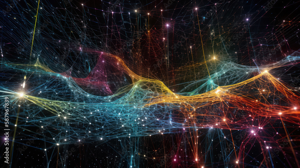 Artificial Intelligence and Data Visualization Stock Illustration ...