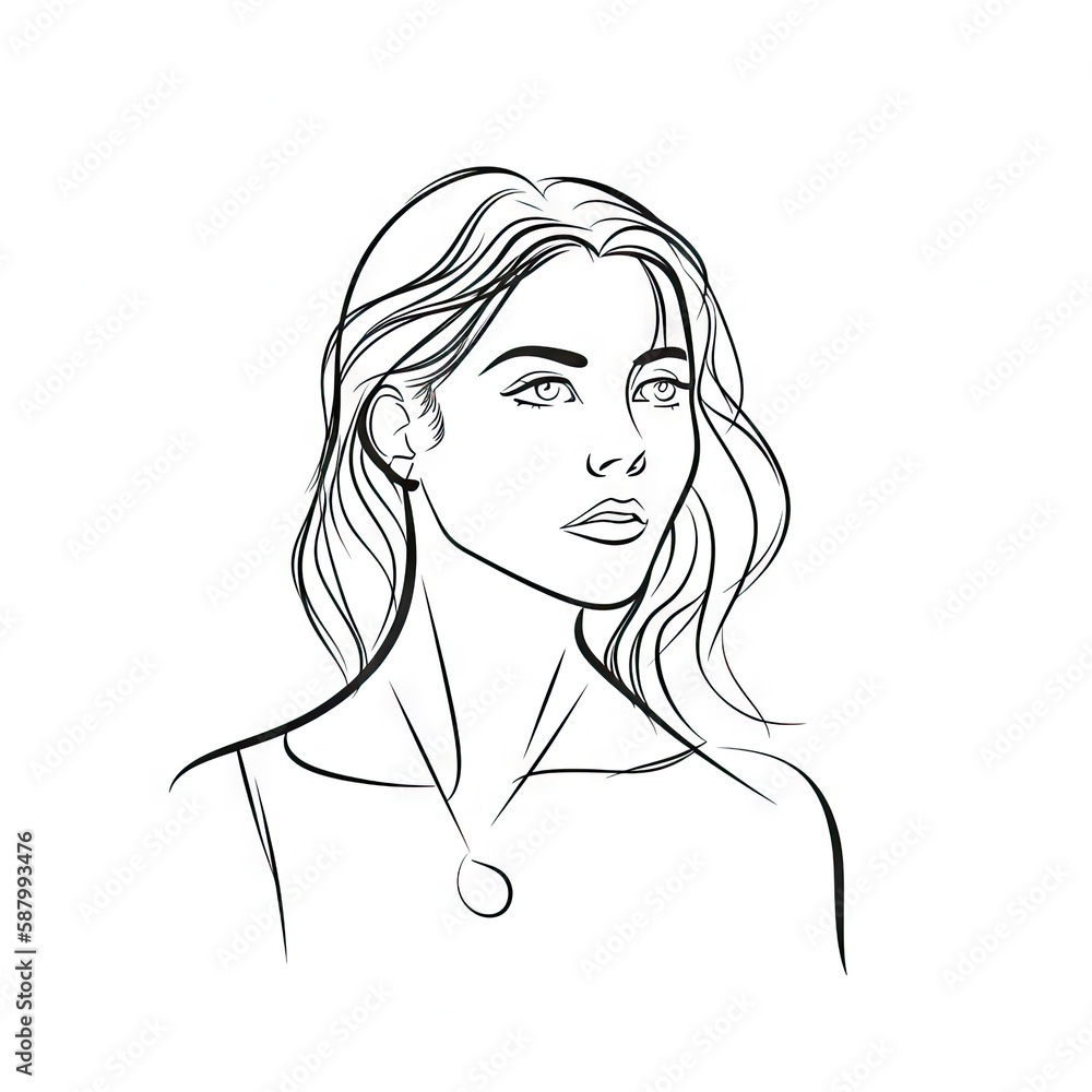 Continuous One Line Drawing Of A Woman With A Question Mark Frequently