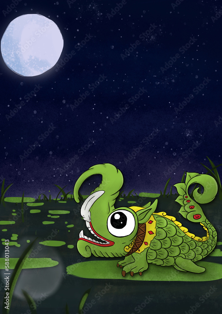 Makara is a legendary sea creature in Hindu mythology cartoon ...