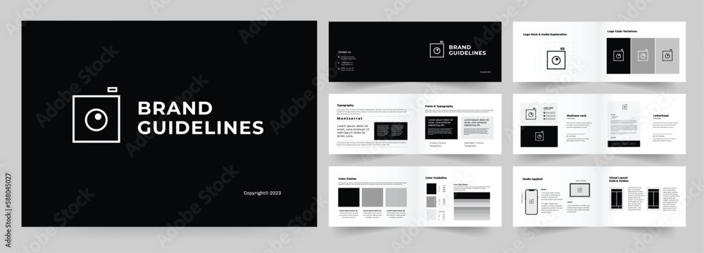 Landscape brand guidelines or Brand guideline or brand manual guideline ...