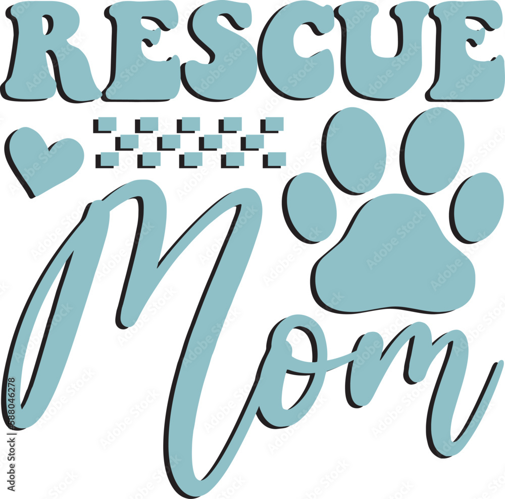 Rescue Mom SVG Cut Files - Mother's Day, Mother's Day SVG, Mom SVG ...