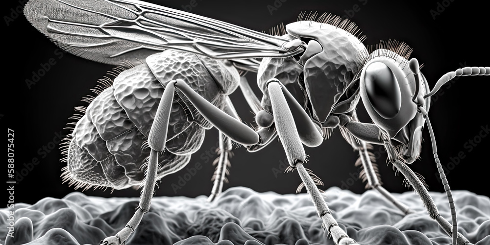 Fotografia A mysterious object was captured in electron microscopy ...