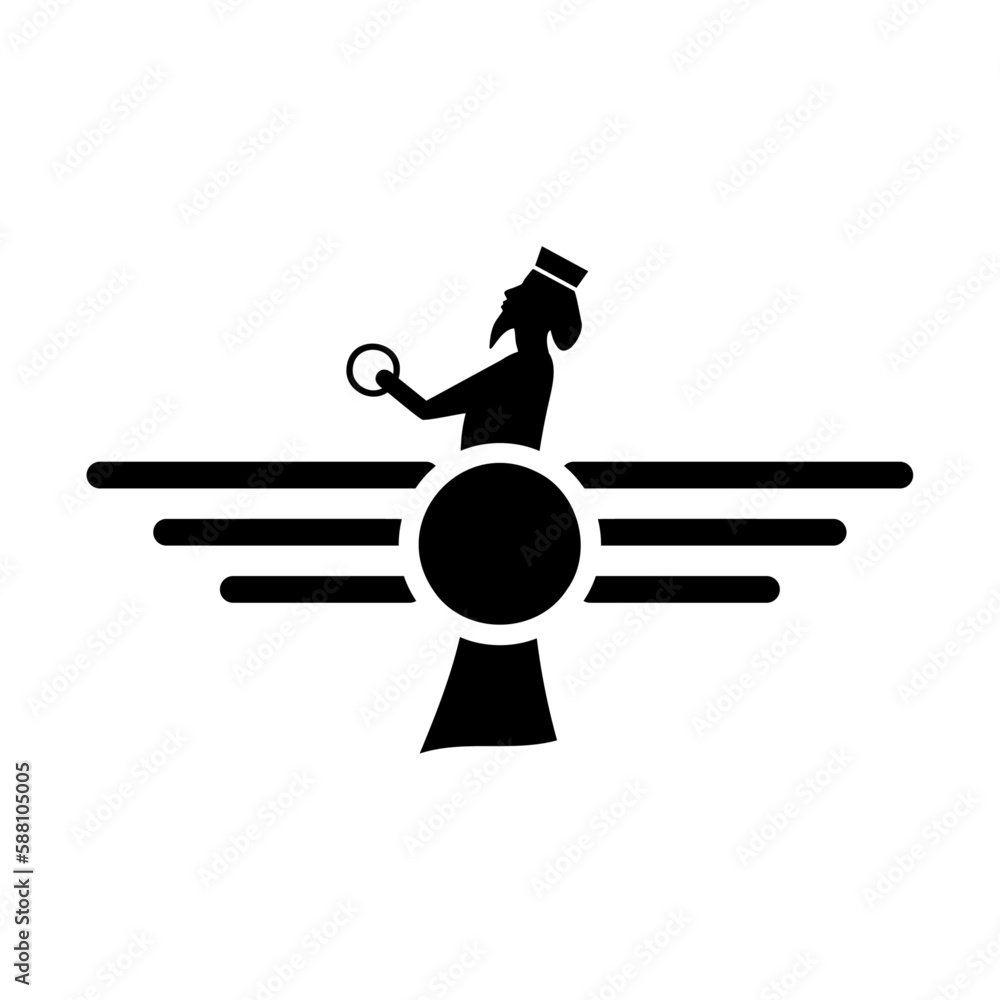 aravahar symbol, faravahar icon. Element of religion symbol ...