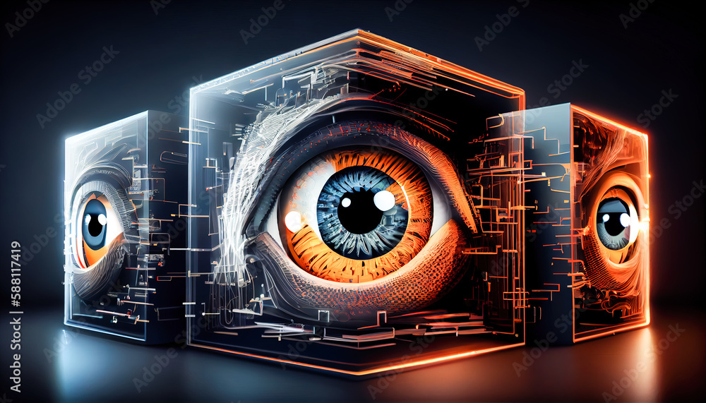 Visualization of artificial intelligence. Generative AI, Generative, AI ...