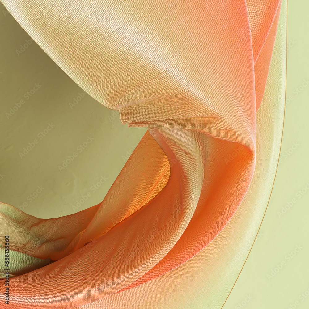 Organic shape skin color gradient texture 3d rendering, abstract modern ...