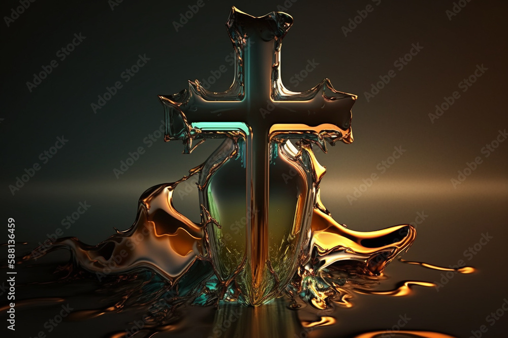 Cross of christian religion. orthodoxy and catholicism divine symbols ...