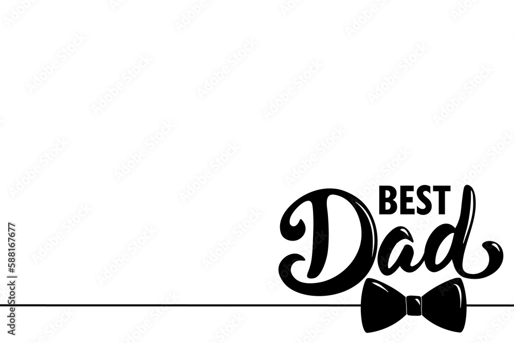 Photo frame with inscription Best Dad isolated on transparent ...