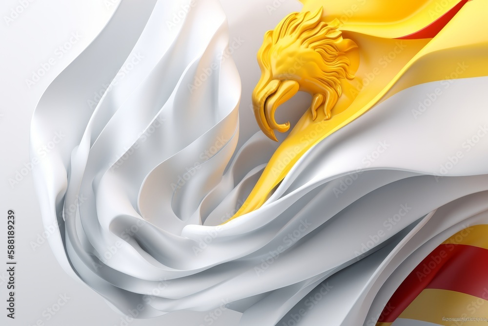 Smooth Sri Lanka Flag Colors in Twisted Waves: A Modern Minimalist ...