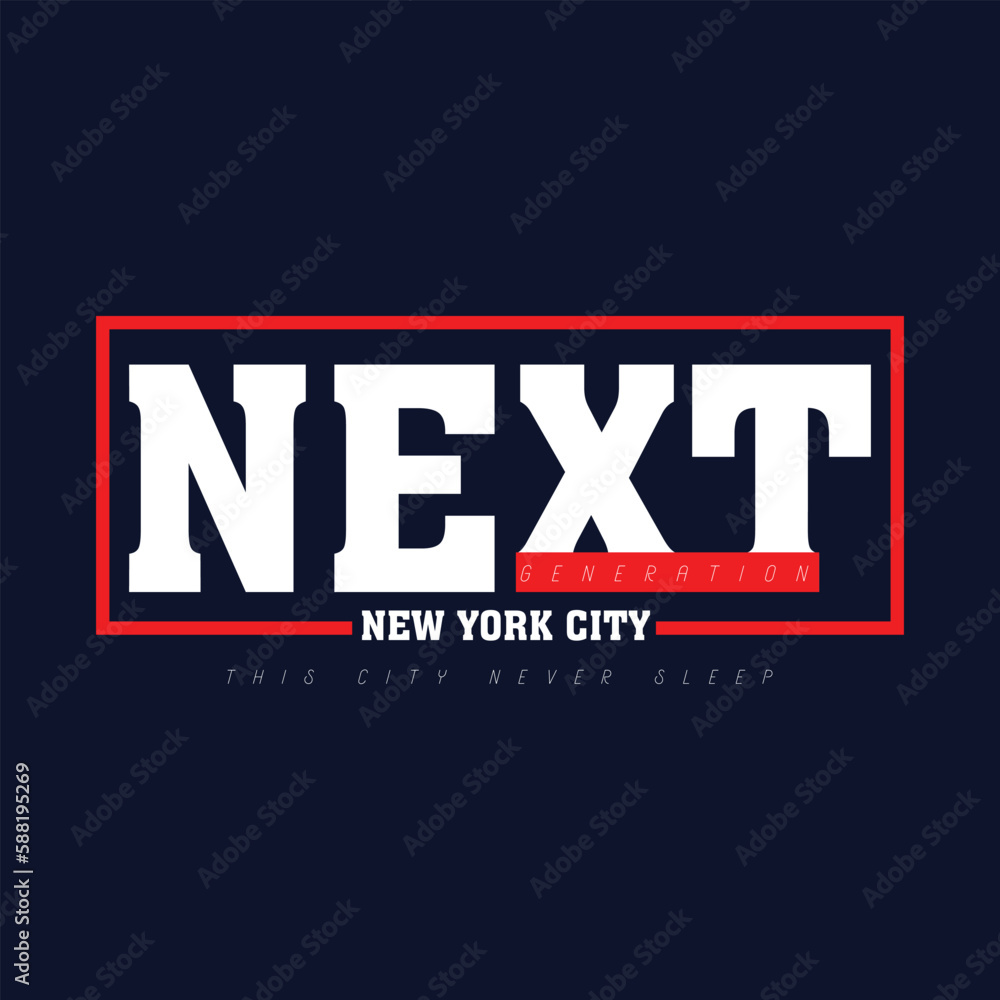Next Generation modern and stylish typography vector Stock Vector ...