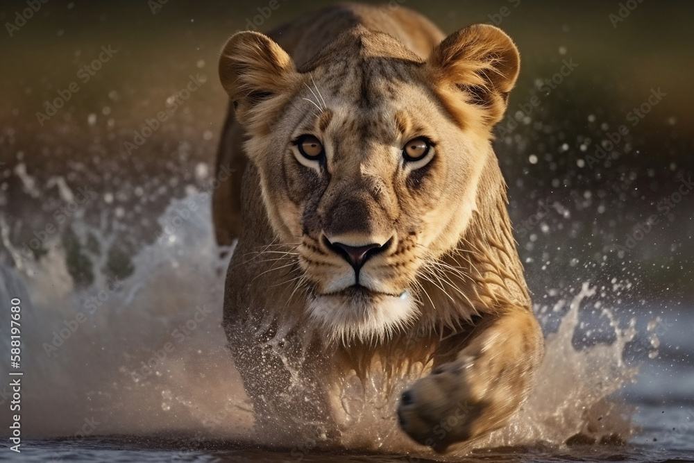 The lion is a large carnivorous mammal that belongs to the Felidae ...