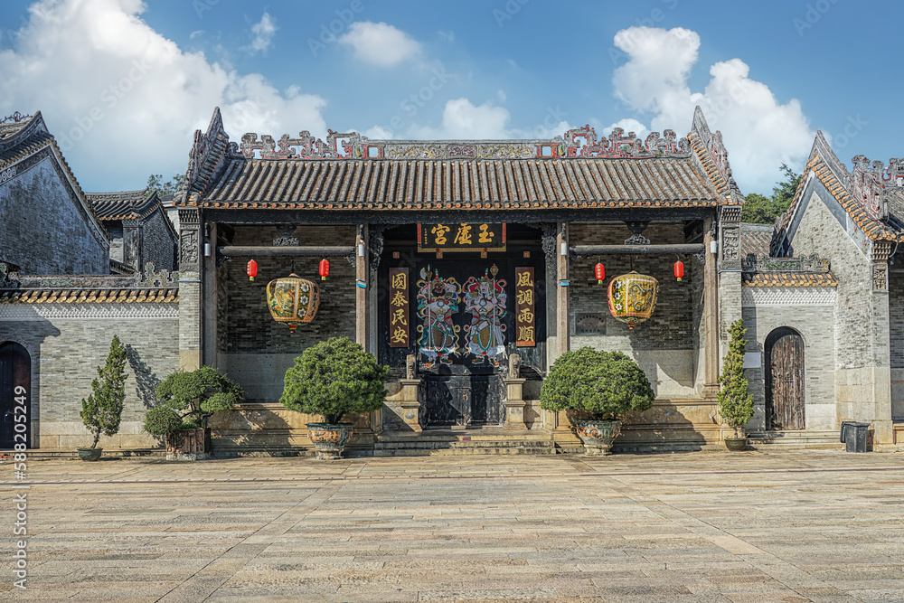 Guangzhou city, Guangdong, China. Shawan Ancient Town of Panyu, the place with 800 years of ...