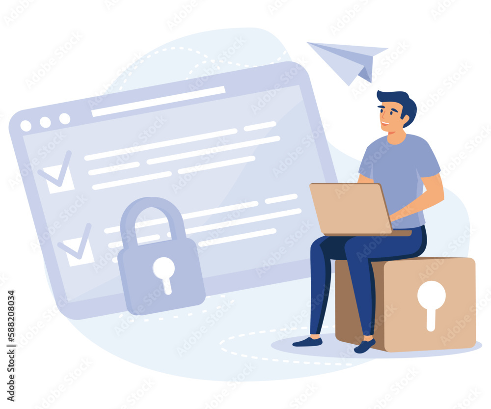 Website disclaimer concept, Terms and conditions, privacy policy, legal ...