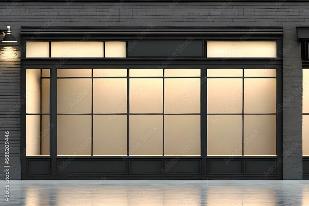 AI generated render of a storefront template , commercial marketing ...