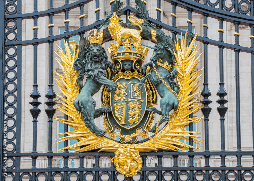 Royal Coat of Arms. London, England Stock Photo | Adobe Stock