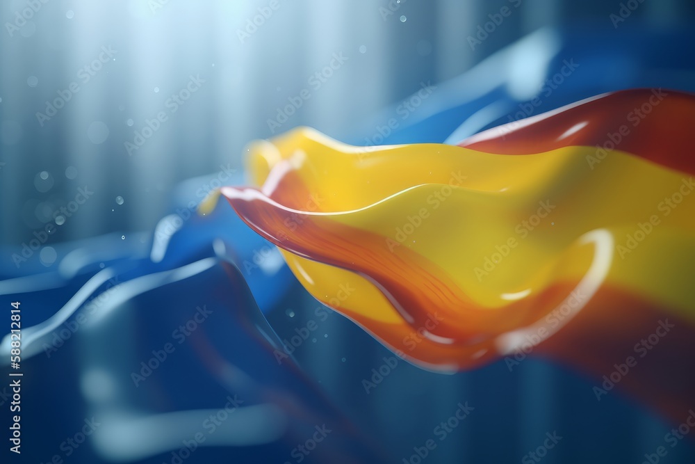 Twisted Sri Lankan Flag Colors in Modern Minimalist Design: 3D Renders ...