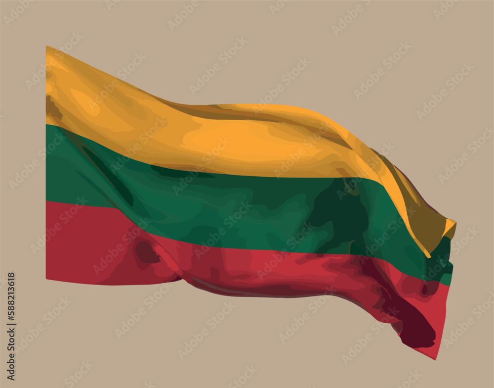 The flag of Lithuania is the official state symbol of the Republic of ...