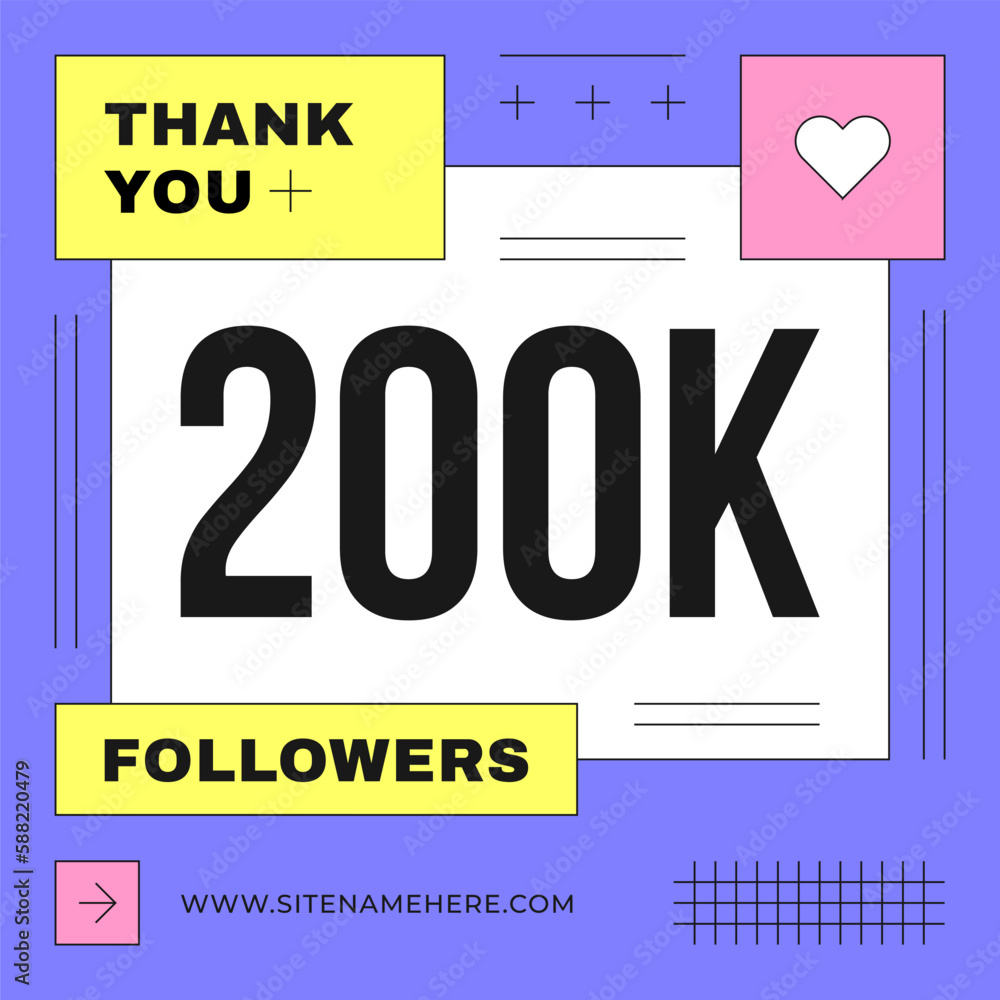 Thank you internet blog network message anniversary celebrate design ...