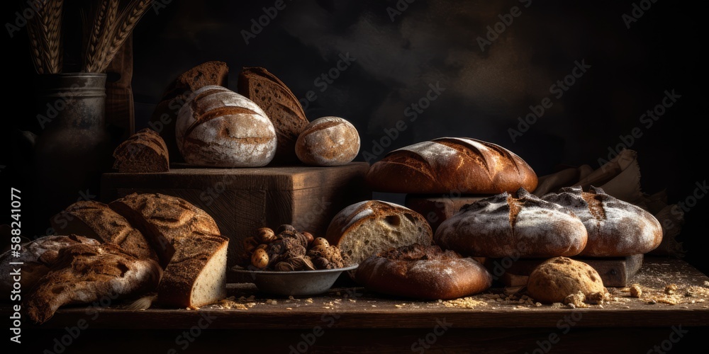 Assortment of Homemade Delights: Comforting Food-Themed Background ...