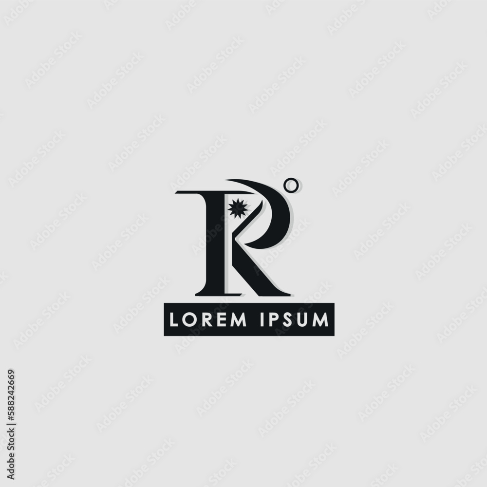 A logo with the letter R is sleek and modern, with a focus on ...