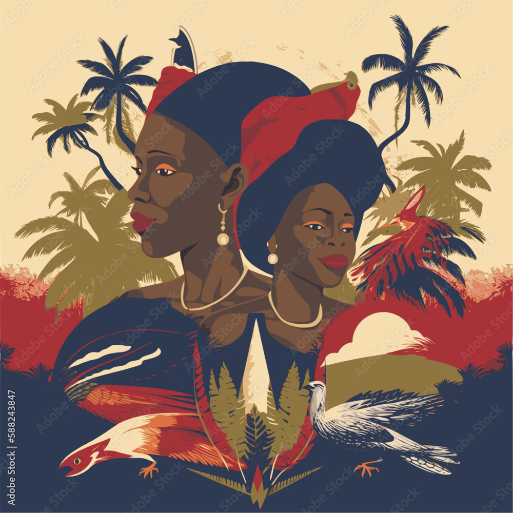 Haitian Heritage Month. Vector banner, poster for social networks and ...