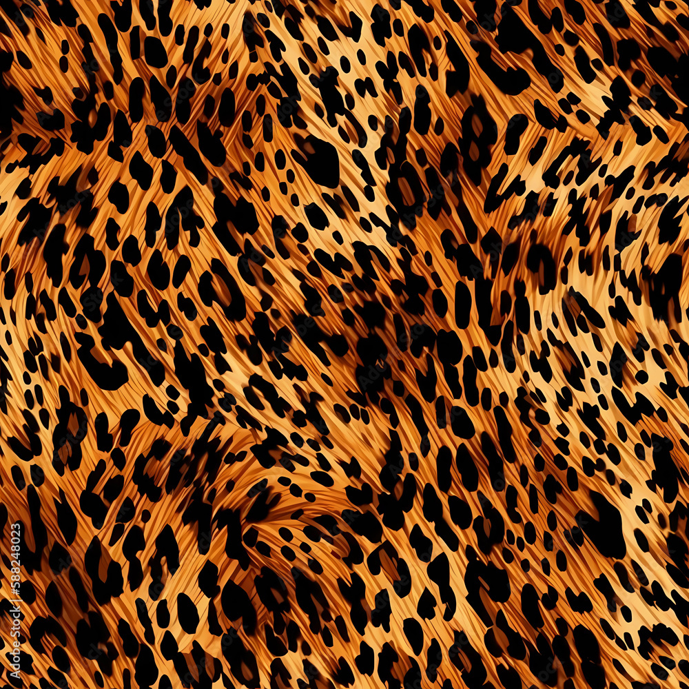 jaguar print texture seamless, repeatable wildlife fur pattern ...