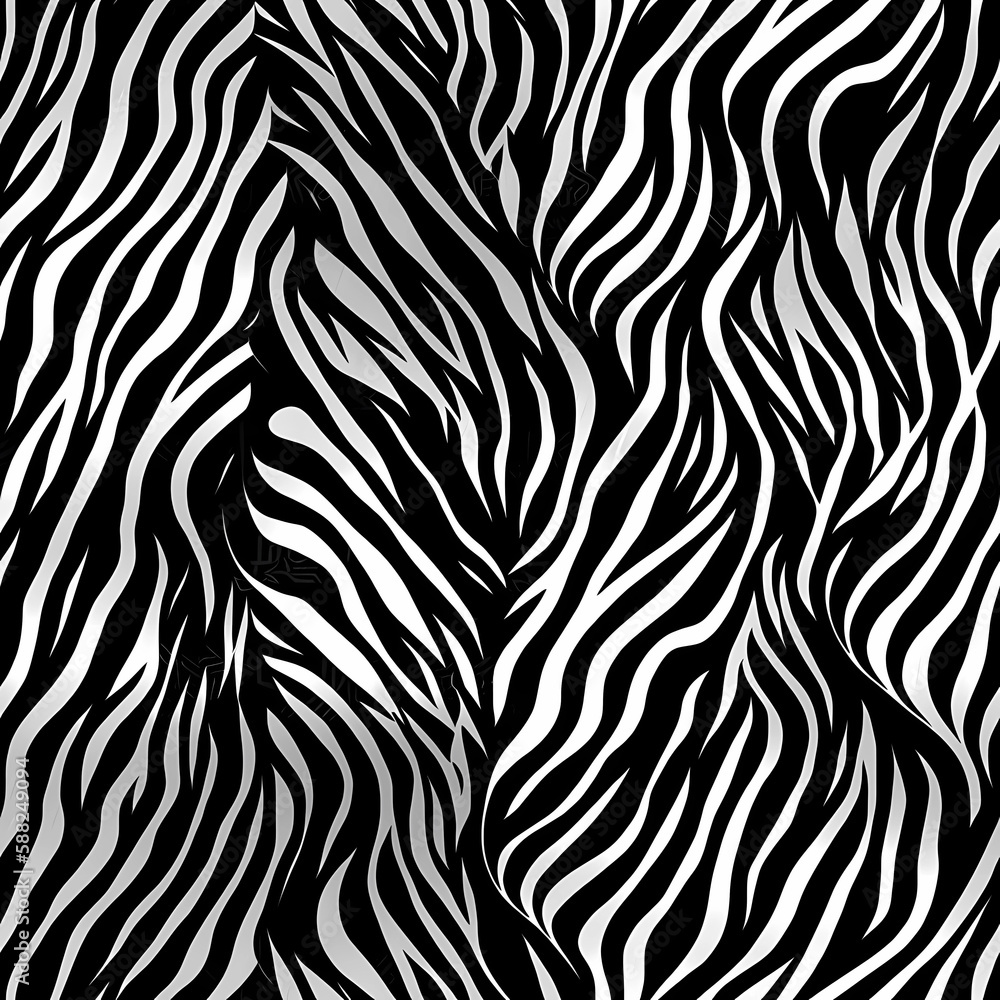 zebra print texture seamless, repeatable wildlife fur pattern ...