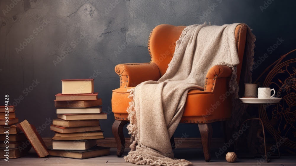 Inviting Learning Space: Education Themed Background Featuring Armchair ...