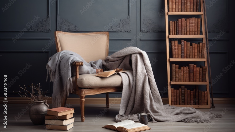 Inviting Learning Space: Education Themed Background Featuring Armchair ...