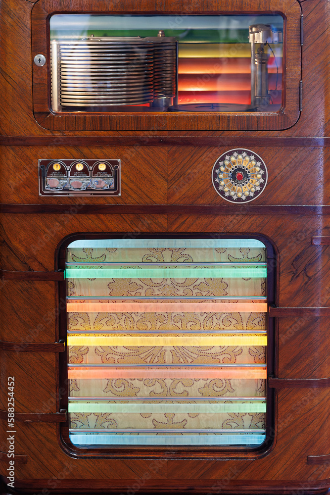 Details of Retro Jukebox: Music and Dance in the 1940s and 1950s Stock ...