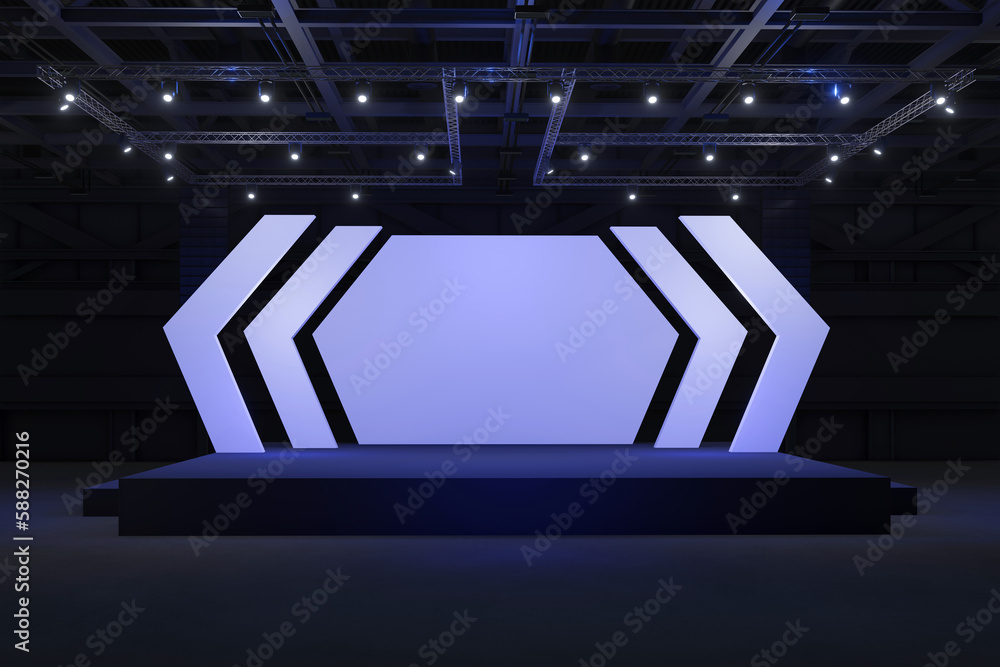 Empty stage Design for mockup and Corporate identity,Display.Platform ...