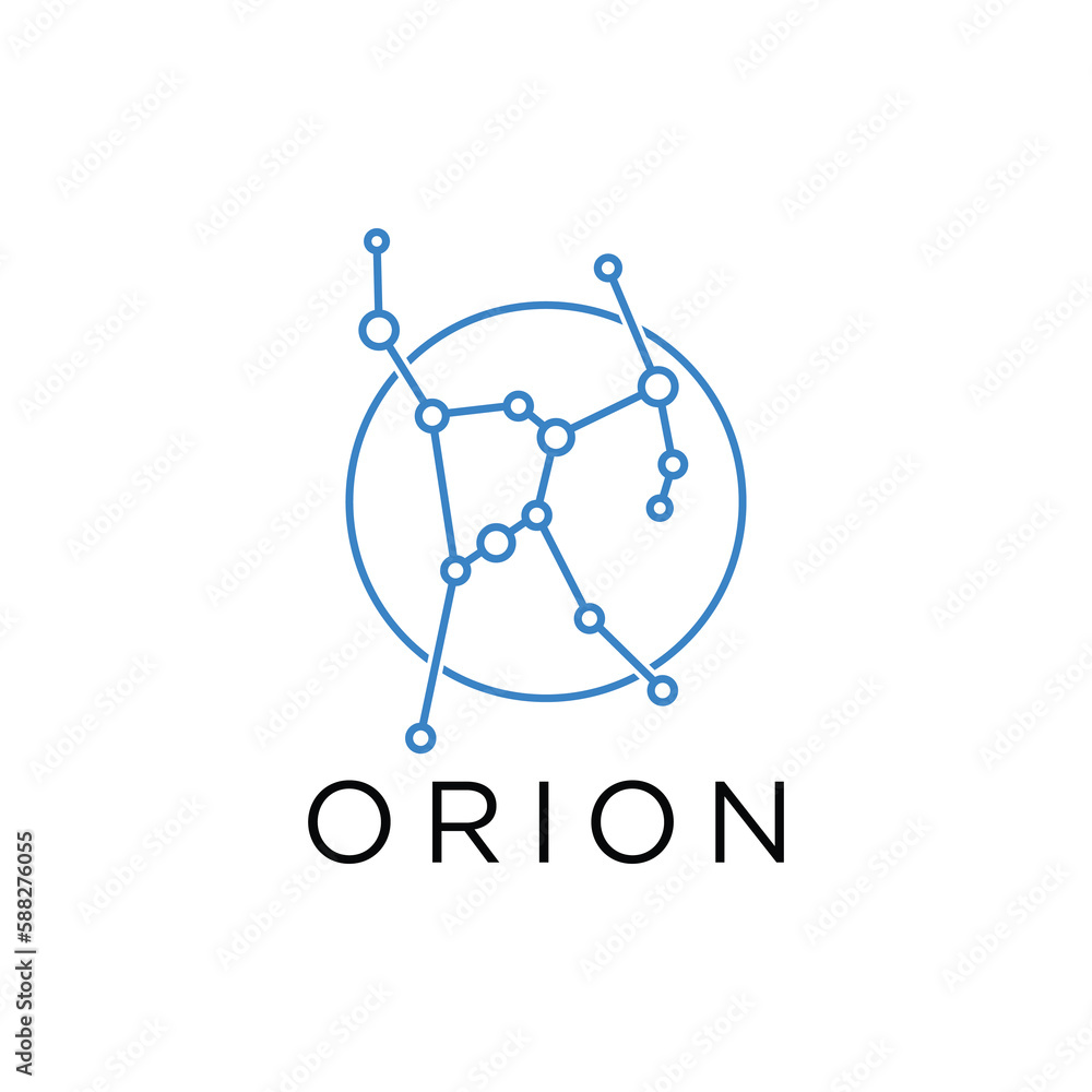 constellation orion star for icon logo Stock Vector | Adobe Stock