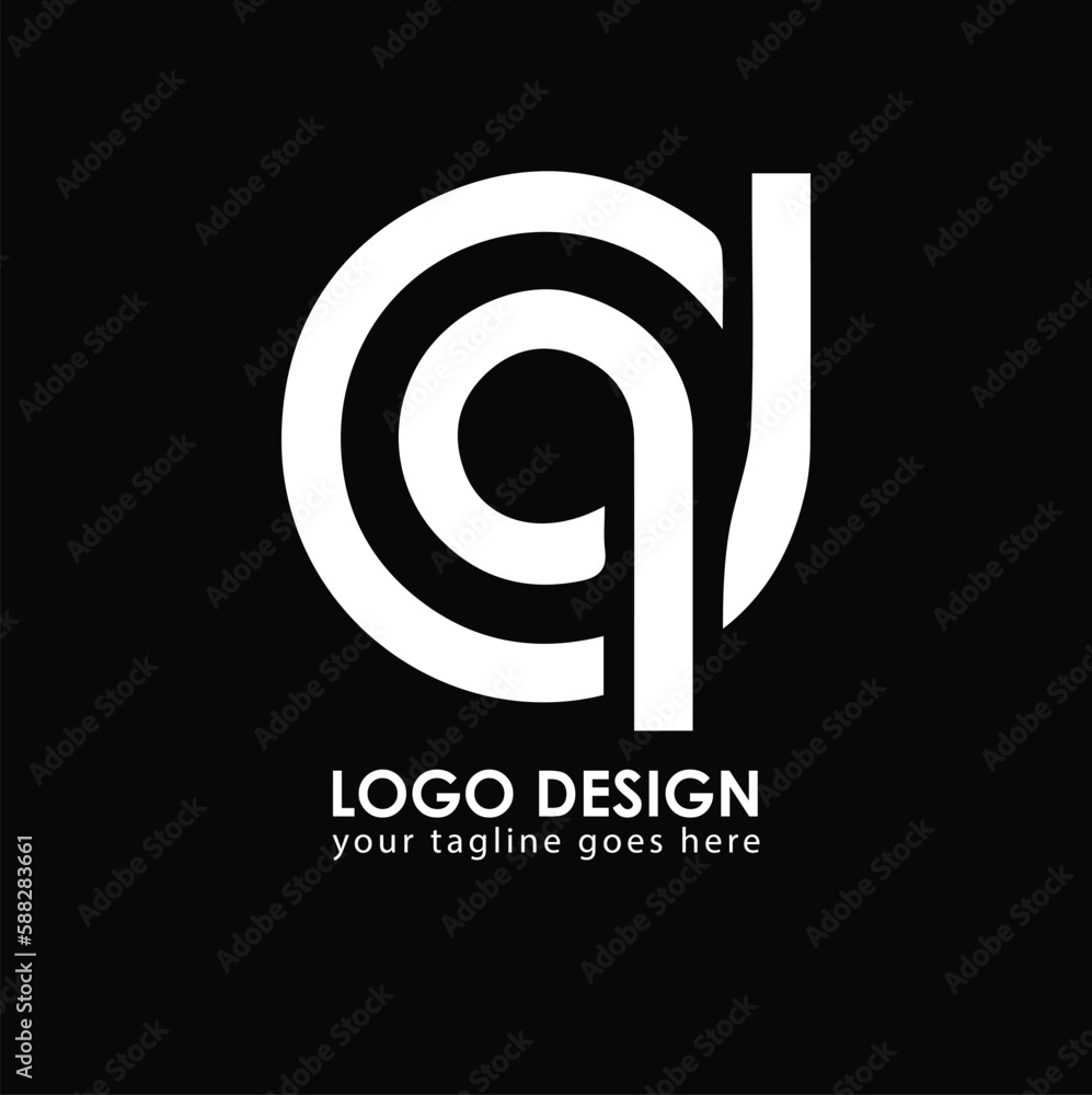 DQ QD Logo Design, Creative Minimal Letter QD DQ Monogram Stock Vector ...