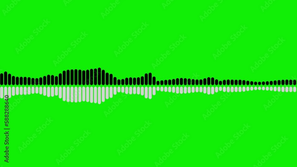 Vidéo Stock 4k abstract music sound wave or audio wavefrom isolated on ...