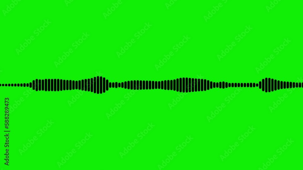 Video Stock 4k abstract music sound wave or audio wavefrom isolated on ...