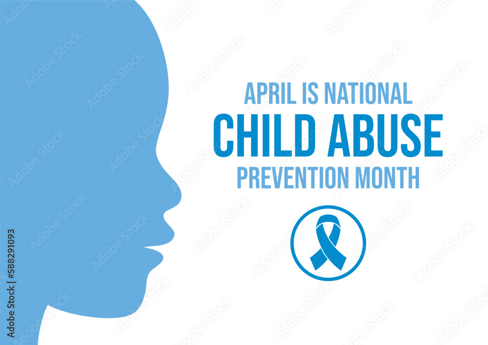 April Is National Child Abuse Prevention Month vector illustration ...