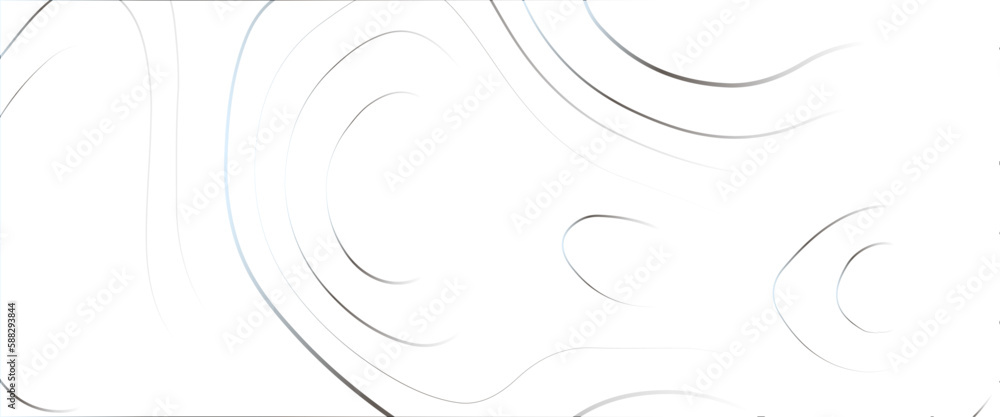 Topographic map and landscape terrain texture grid, abstract white ...