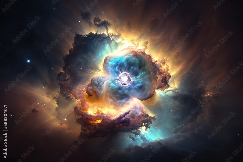 The Birth Of A Star In Space The Birth And Expansion Of Space Gas