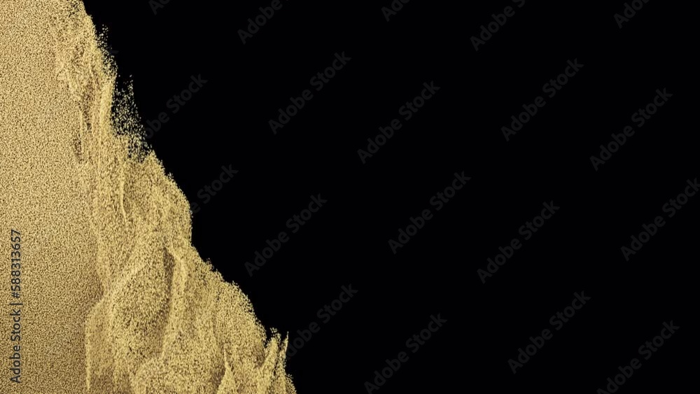 Sand Realistic Transition with Alpha Channel. Transition of sand place ...