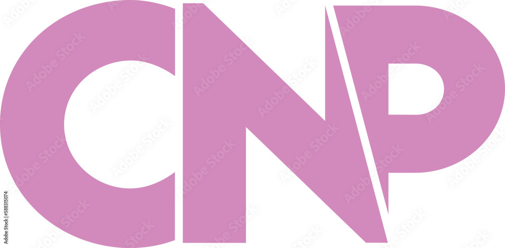 Letter CNP logo design on transparent background, CNP letter logo Stock ...