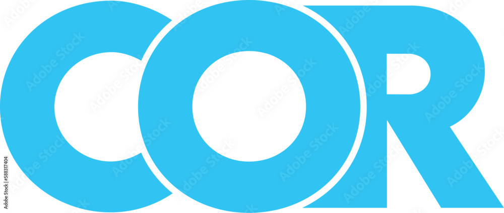 Letter COR logo design on transparent background, COR letter logo Stock ...