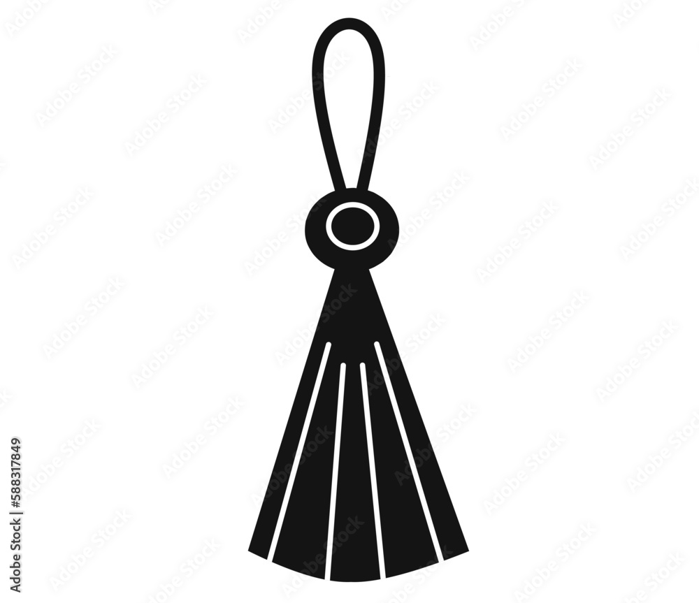 gold tassel rope icon. gold tassel rope sign. isolated symbol vector ...