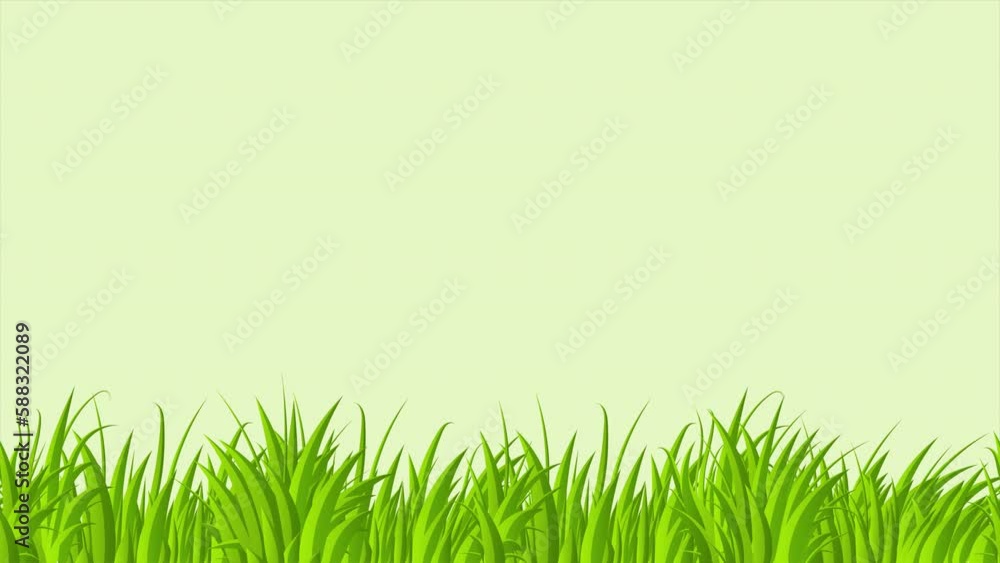 Stockvideo Looped animation of grass. Animation with grass moving. 4K ...